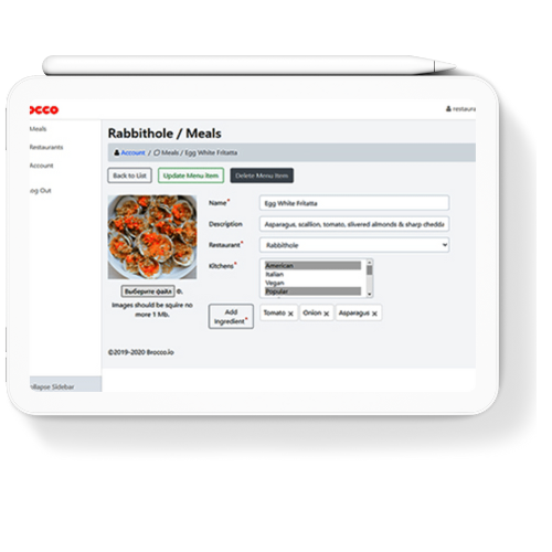 Online Delivery Provider License – Brocco Meals